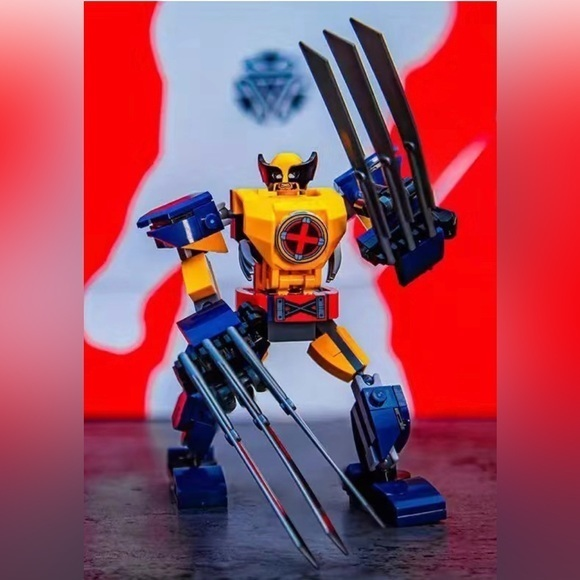 Block Minifigures | Toys | Custom Marvel Avengers Wolverine Mech Suit ...